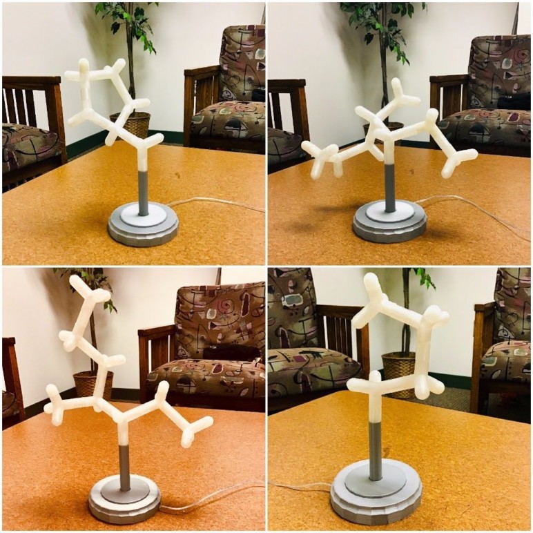 [Project] 3D Printed Modular Molecule Lamp | All3DP